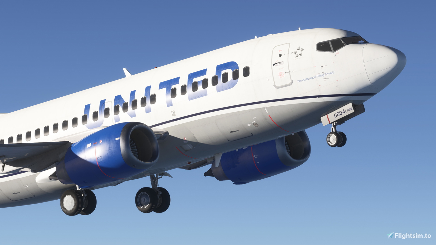 United Airlines N74604 Fictional Livery CSS Boeing 737-500 - 8K for ...