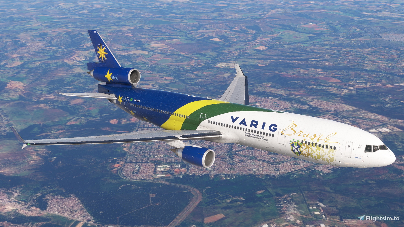 Varig "World Cup 1998" PP-VPP | w/Cabin for Microsoft Flight Simulator ...