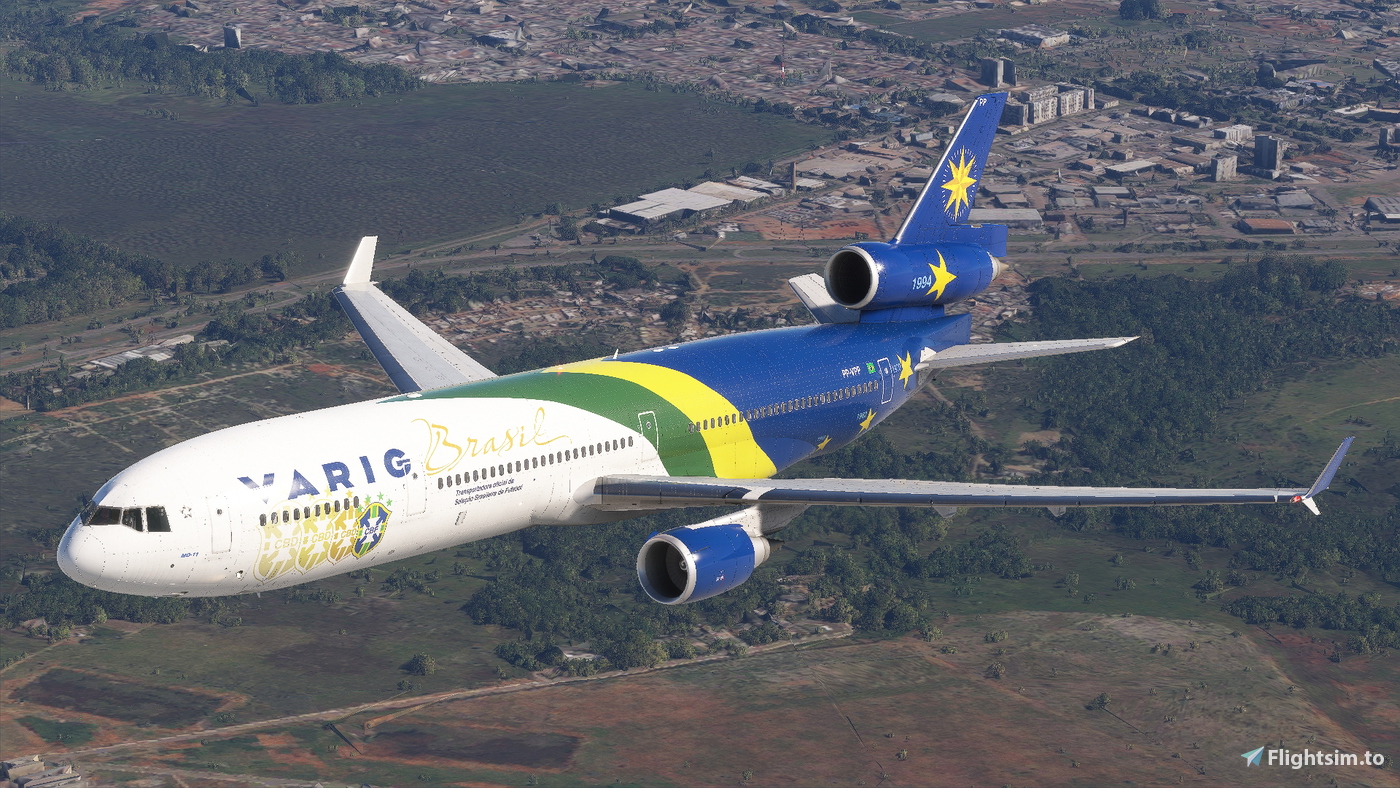 Varig "World Cup 1998" PP-VPP | w/Cabin for Microsoft Flight Simulator ...