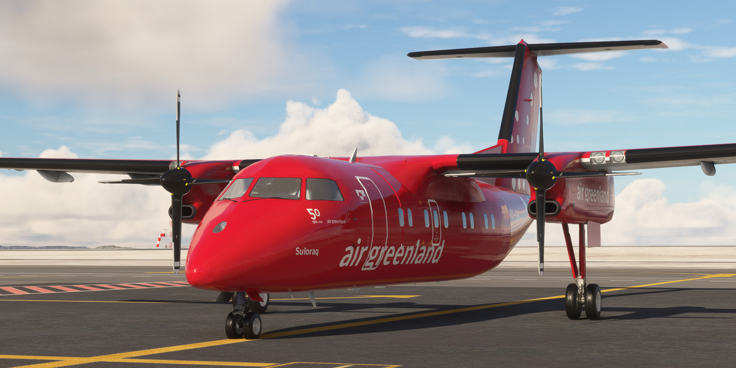 Virtualcol Dash 8-100 AIR GREENLAND OY-GRG "Suloraq" - MSFS Add-on ...