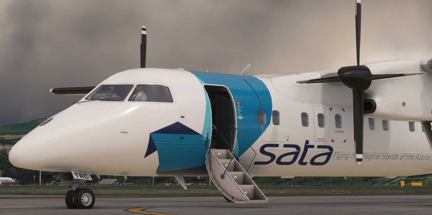 Virtualcol Dash 8-100 SATA Air Azores CS-TRC "FAIAL" for Microsoft ...