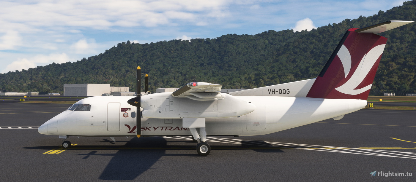 Virtualcol Dash 8-100 Skytrans/SmartLynx Australia VH-QQG per Microsoft ...