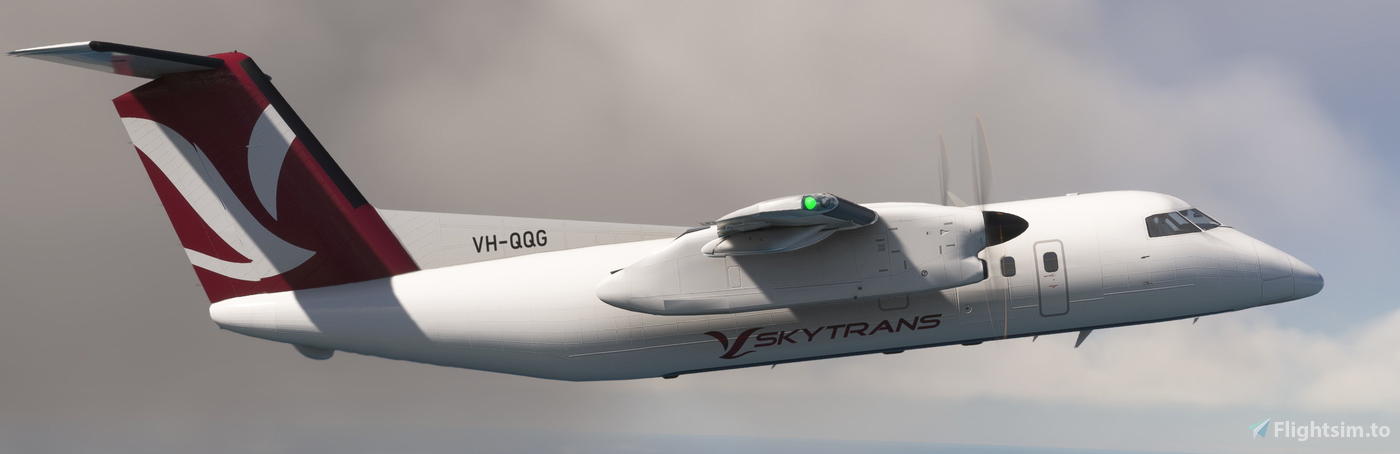 Virtualcol Dash 8-100 Skytrans/SmartLynx Australia VH-QQG per Microsoft ...