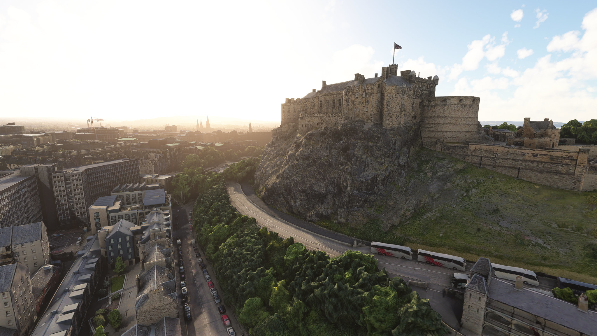Edinburgh castle, Photogrammetry のために Microsoft Flight Simulator | MSFS