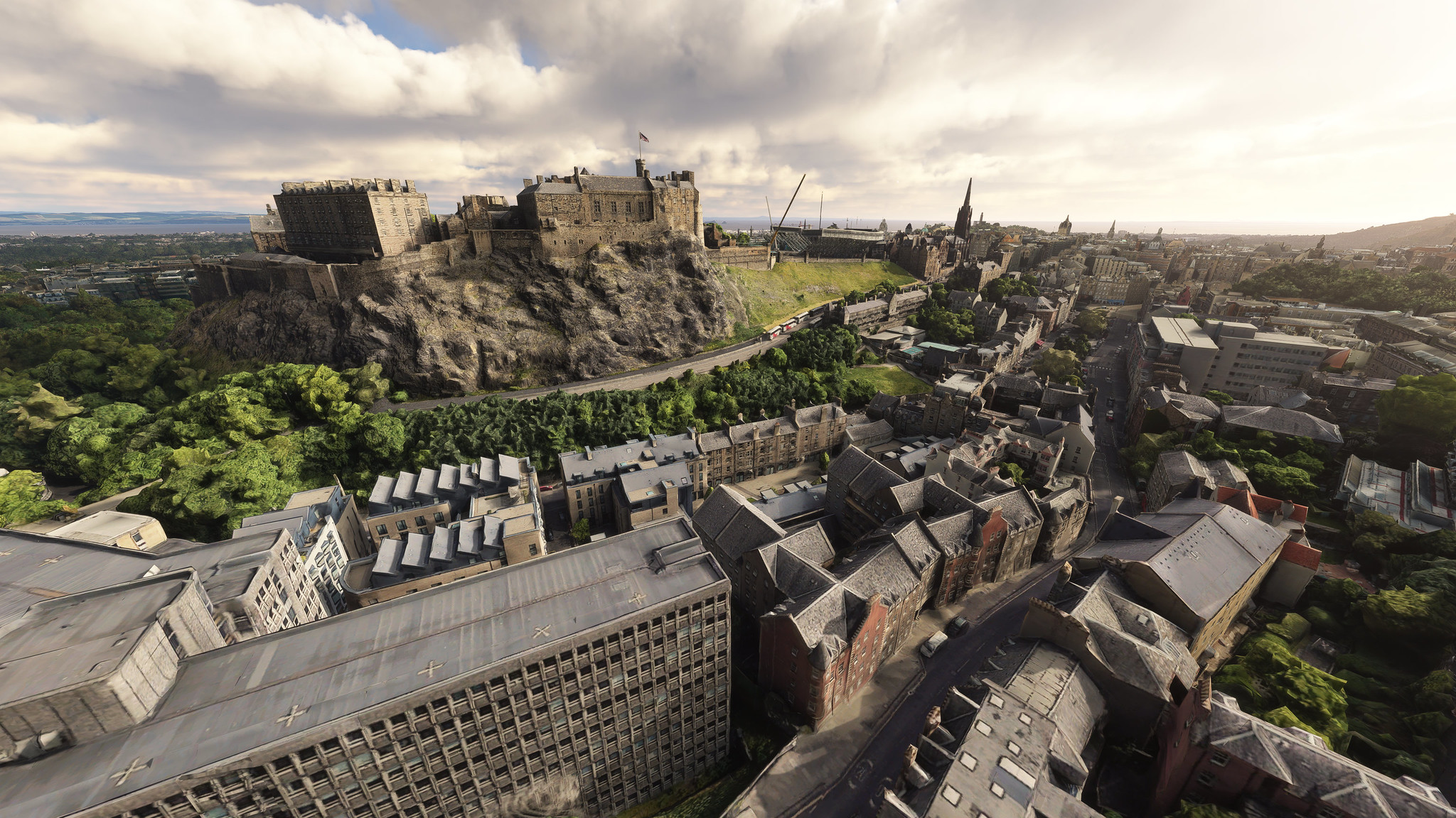 Edinburgh castle, Photogrammetry のために Microsoft Flight Simulator | MSFS