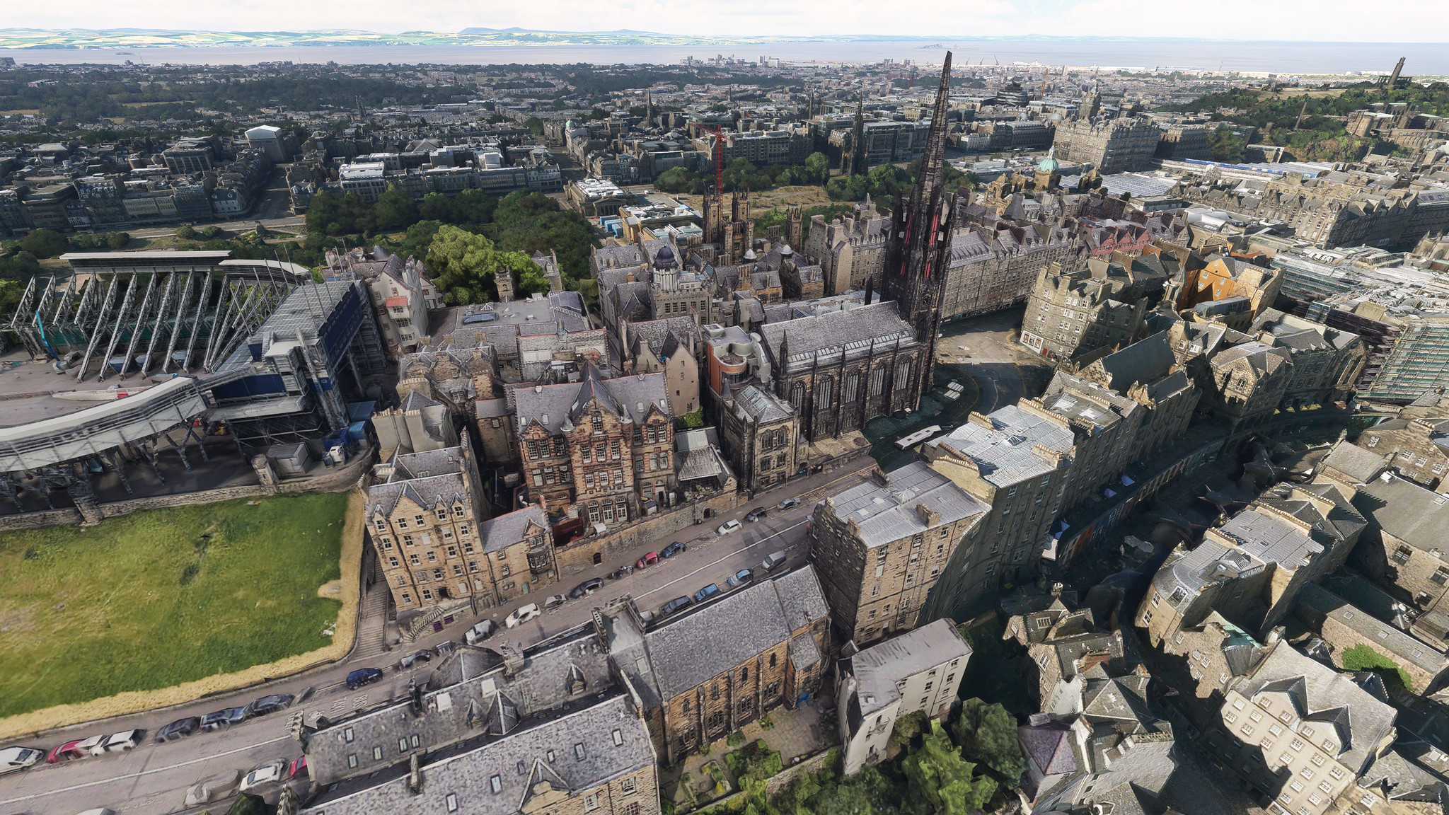 Edinburgh castle, Photogrammetry のために Microsoft Flight Simulator | MSFS