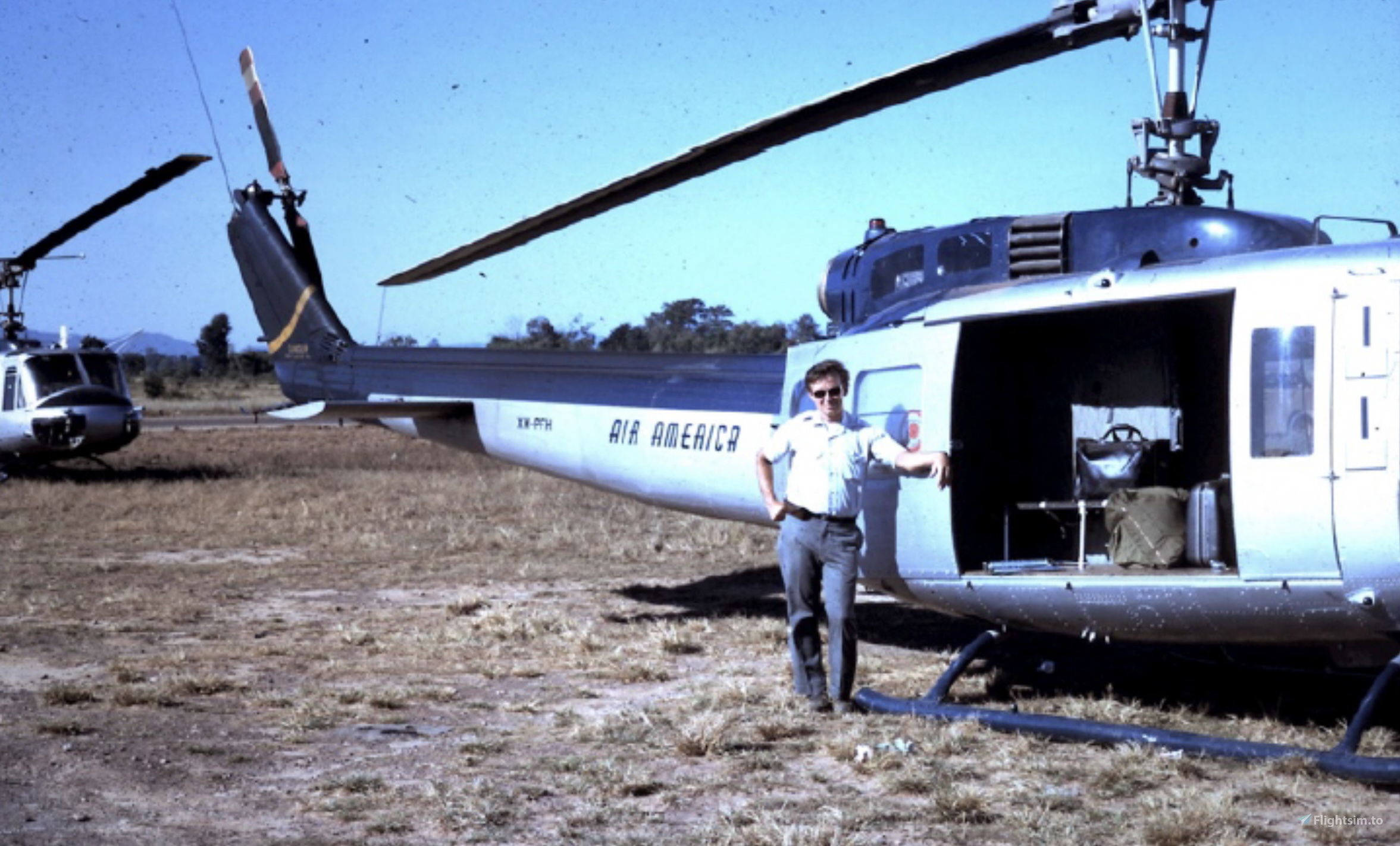 Taog's Hangar UH-1H Huey Air America Livery more bare aluminium look ...