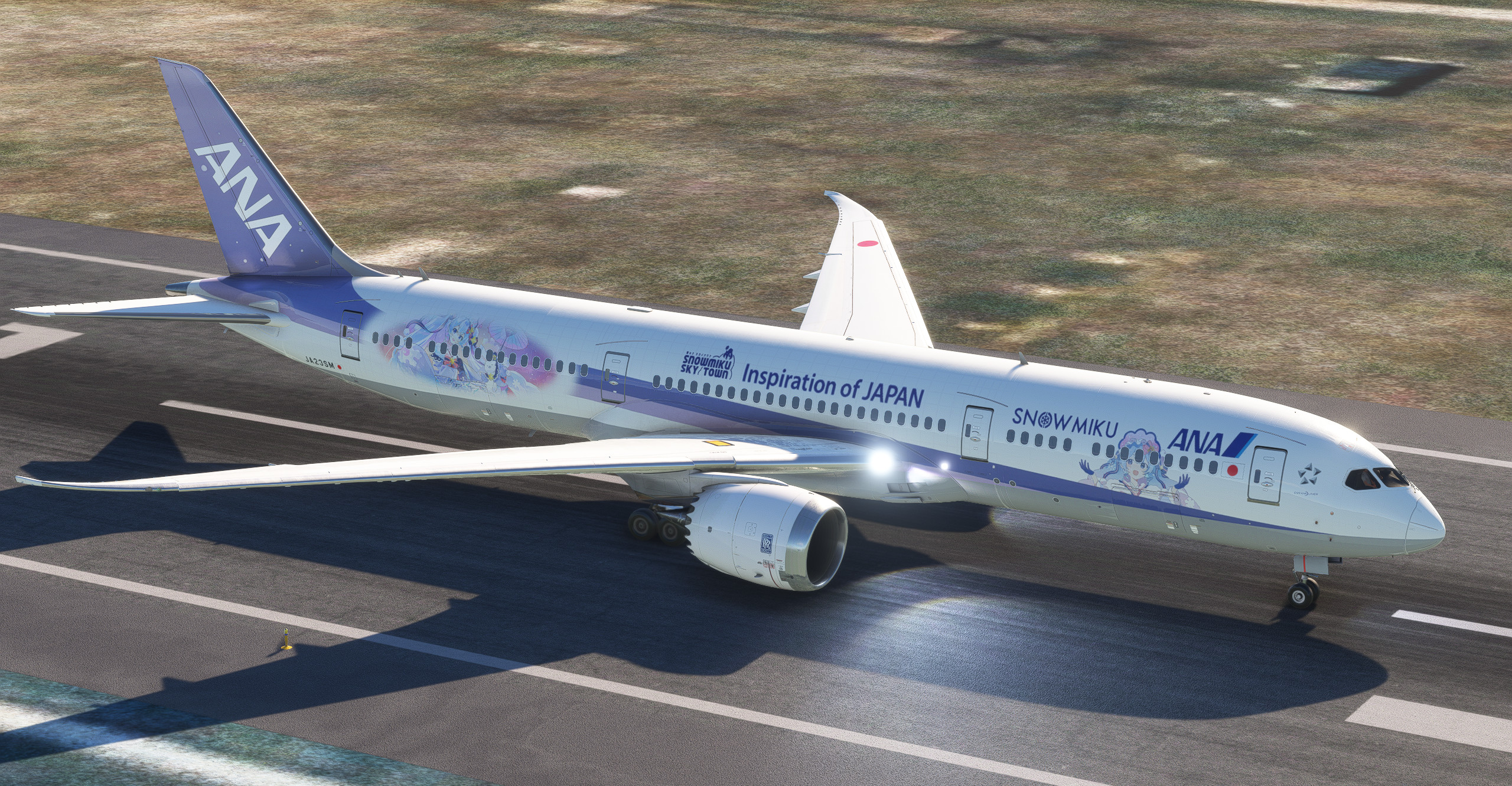 ANA x Snow Miku JA23SM för Microsoft Flight Simulator | MSFS