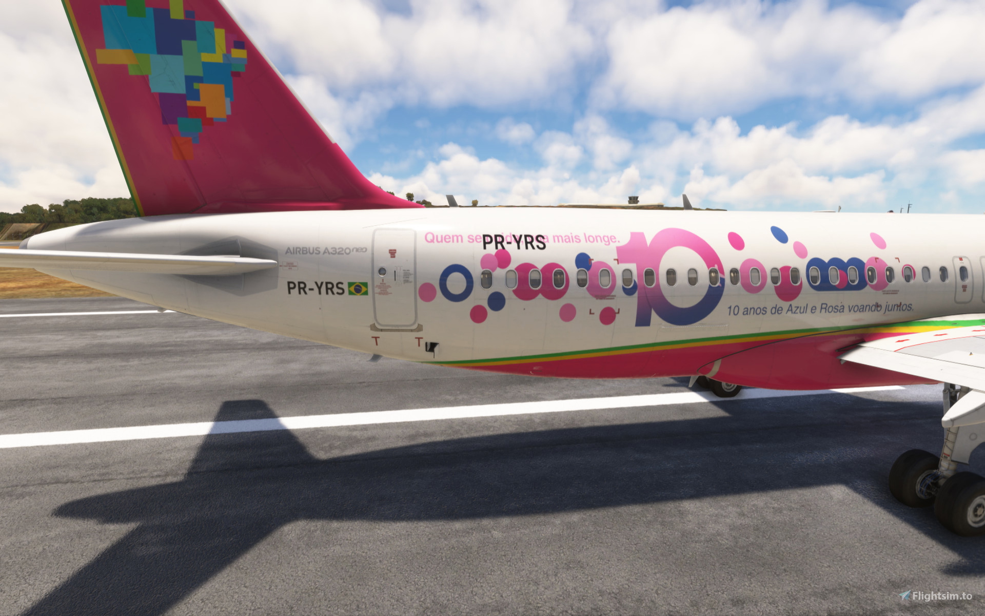 Azul Linhas Aéreas - PR-YRS (Outubro Rosa/10 Anos) iniBuilds A320neo for Microsoft Flight ...