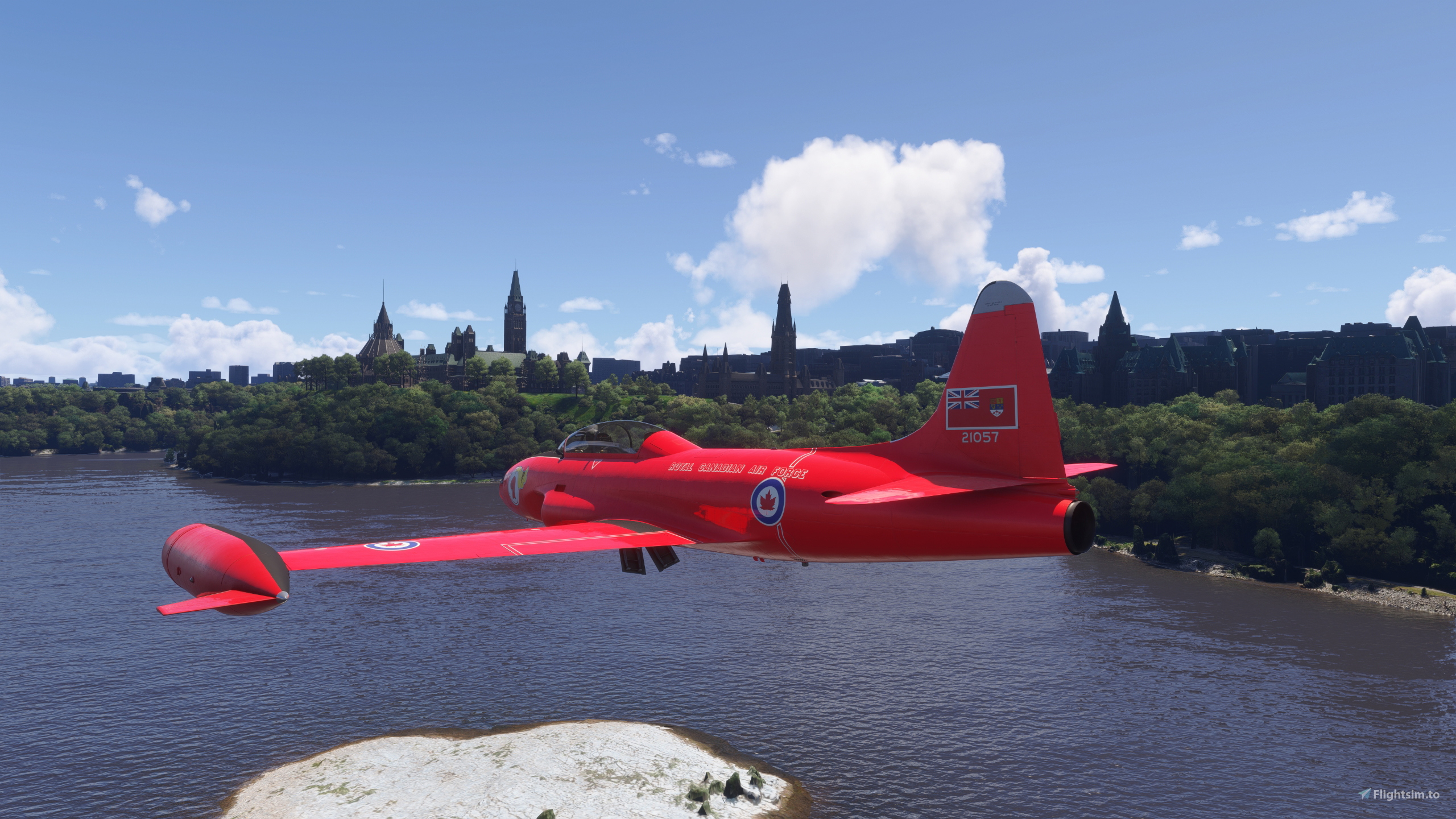 Canadair T-33 Mk.3, MSFS2024, RCAF Red Knight for Microsoft Flight ...