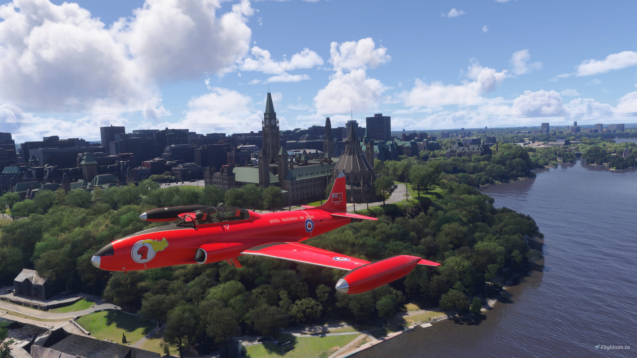 Canadair T-33 Mk.3, MSFS2024, RCAF Red Knight for Microsoft Flight ...