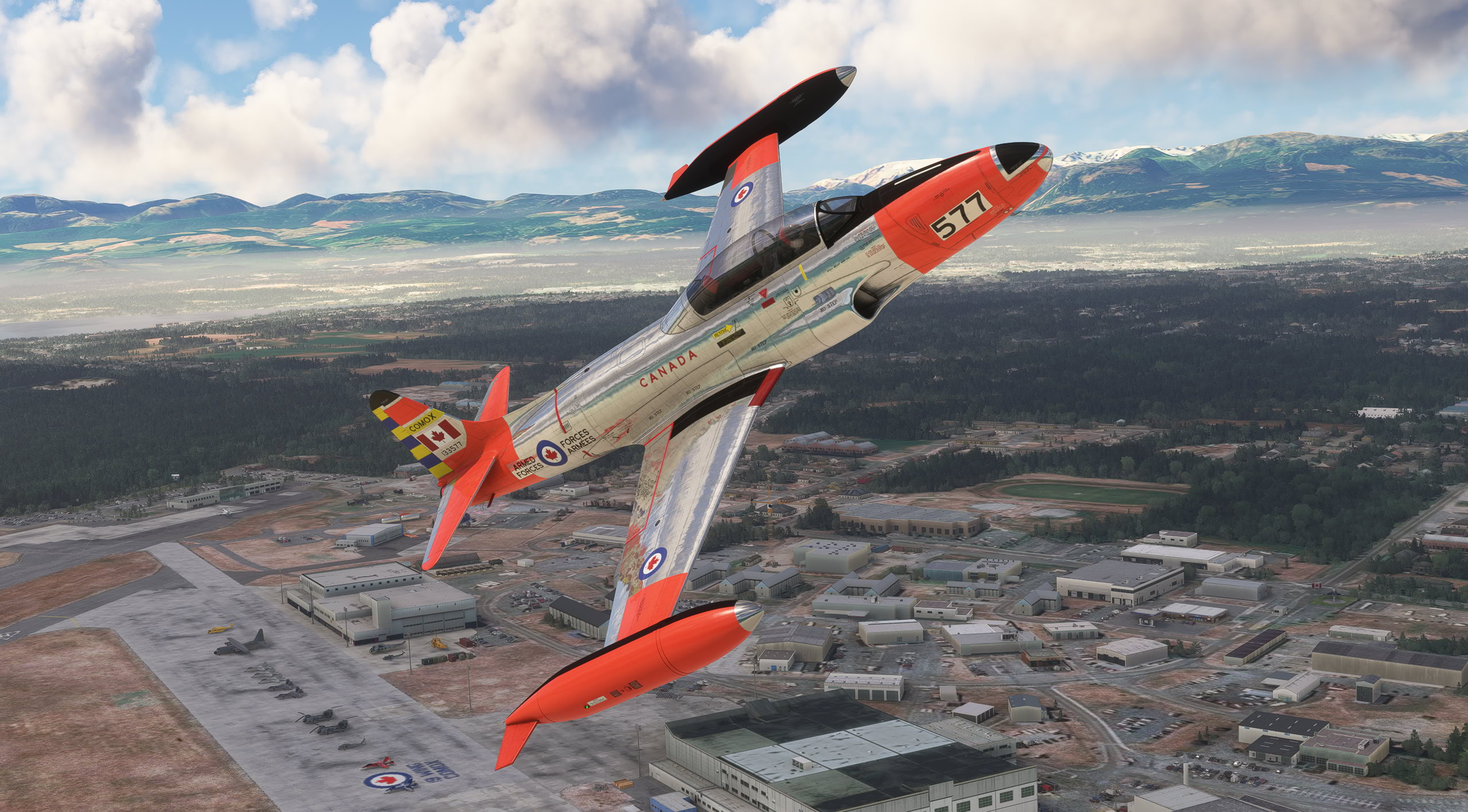 Canadair T-33 Silver Star Mk.3, VU 33, CFB Comox for Microsoft Flight ...