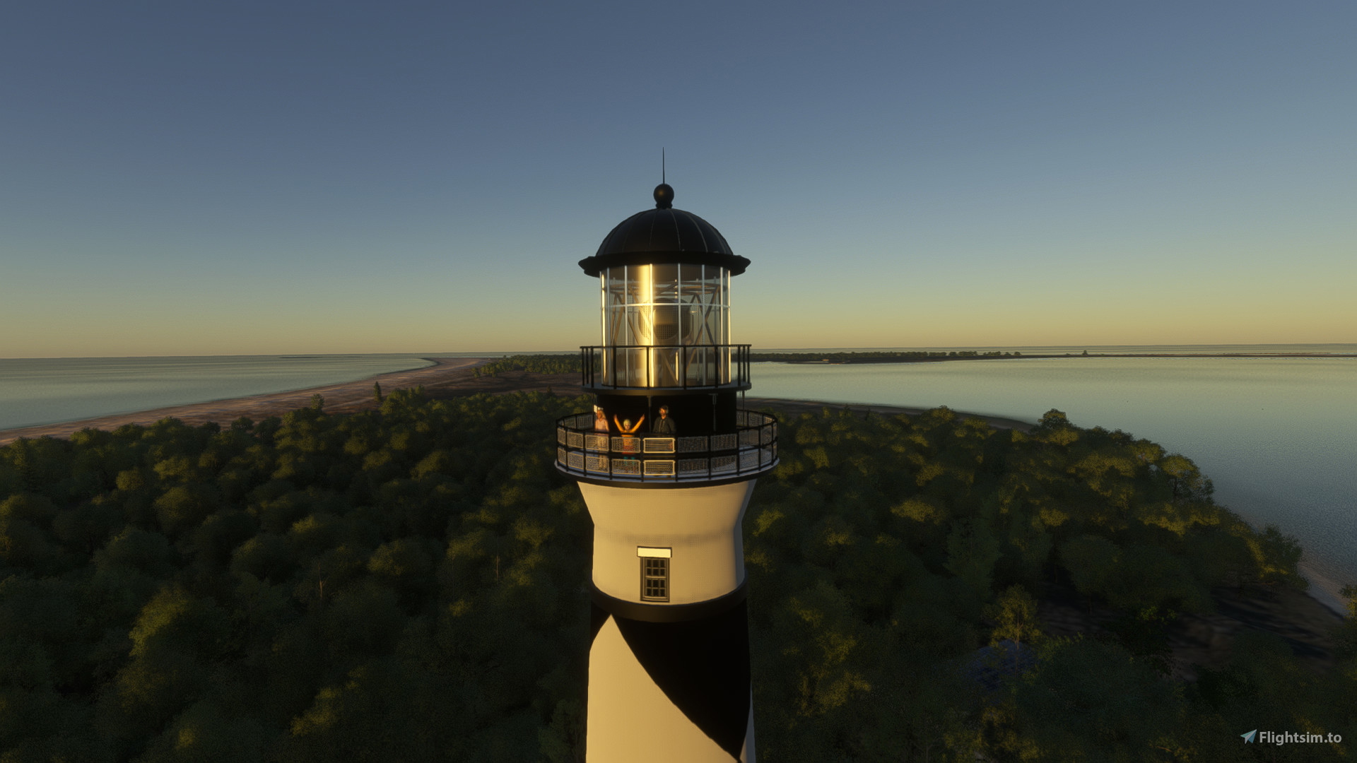Cape Lookout Lighthouse, North Carolina のために Microsoft Flight Simulator | MSFS