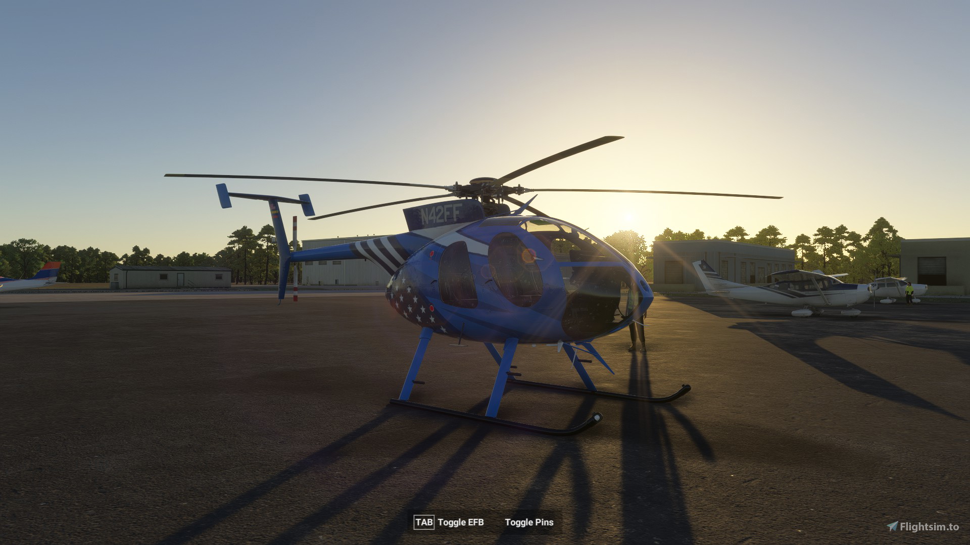 Cleetus McFarland's MD500E N42FF for Microsoft Flight Simulator | MSFS