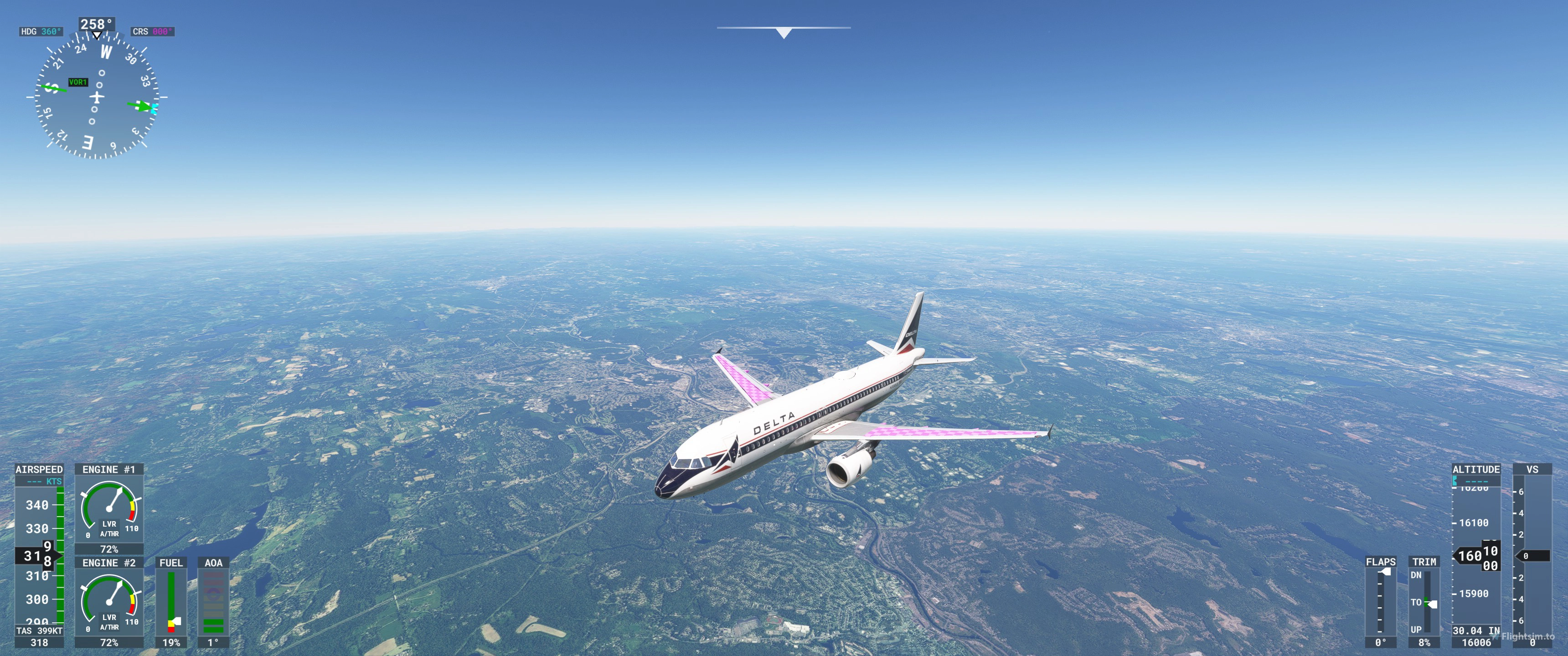 Delta Airlines (Retro Livery) 8K | Fictional | Requested for Microsoft ...