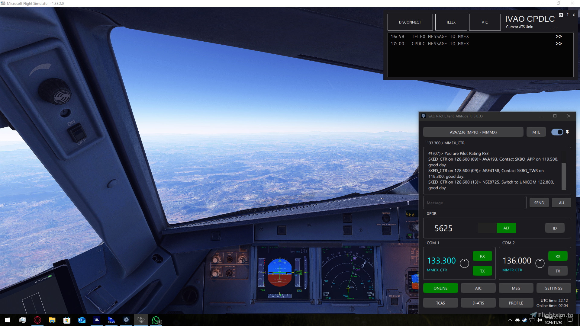 EasyCPDLC for IVAO for Microsoft Flight Simulator | MSFS