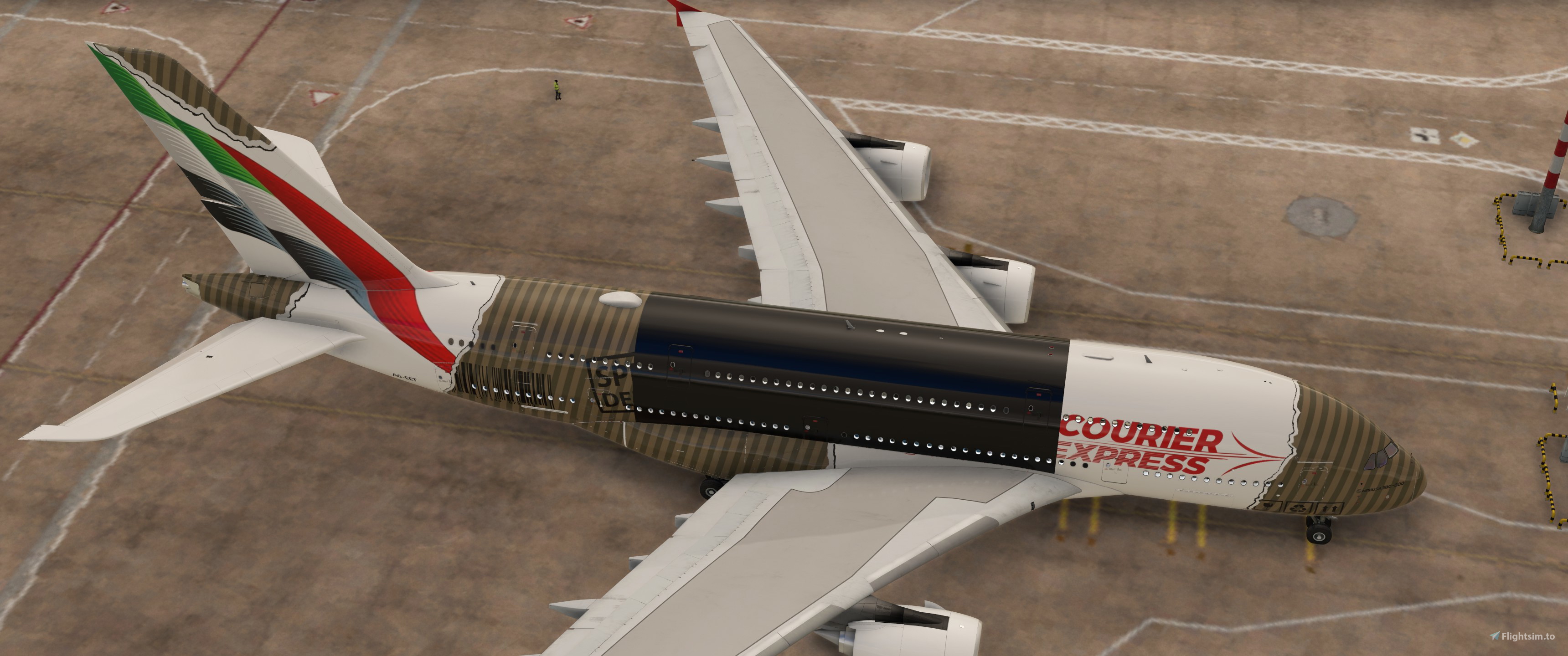 Emirates 'Courier Express' (A6-EET) - FBW A380 [DEVELOPMENT] for ...
