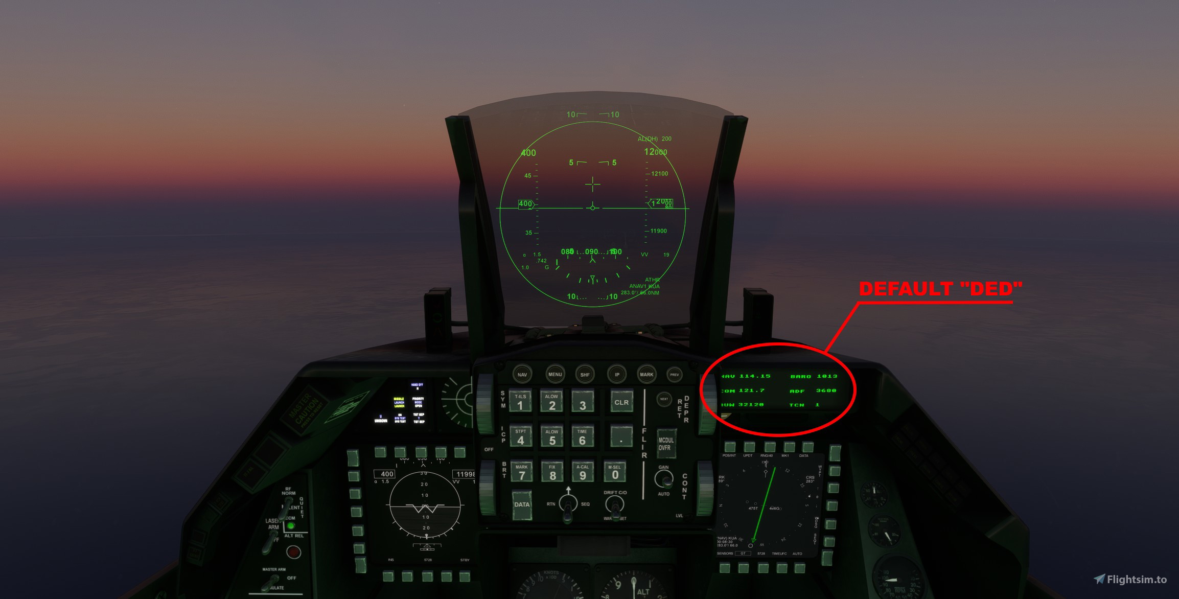 F-16 HUD/ MFD /DED Enhancement Mod for Microsoft Flight Simulator | MSFS