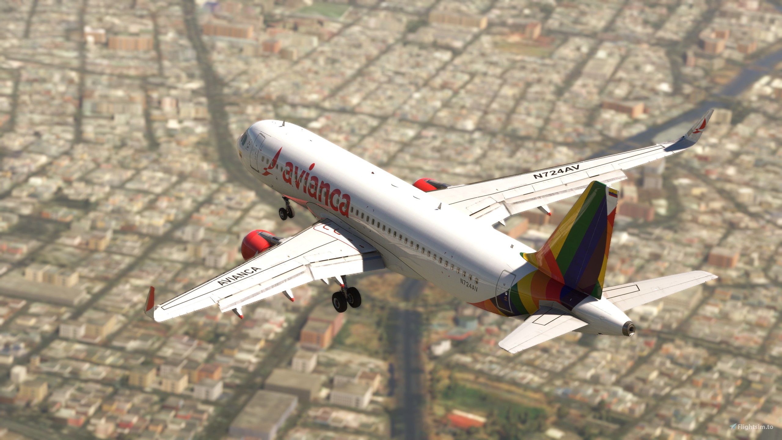 Fenix A320 N724AV Avianca Pride Sharklets + Custom Interior & GPU [2K ...