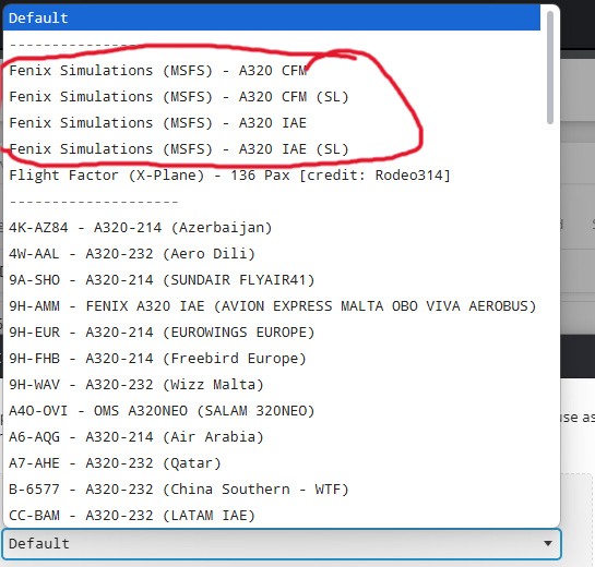 Fenix A320 Simbrief Profiles for Microsoft Flight Simulator | MSFS