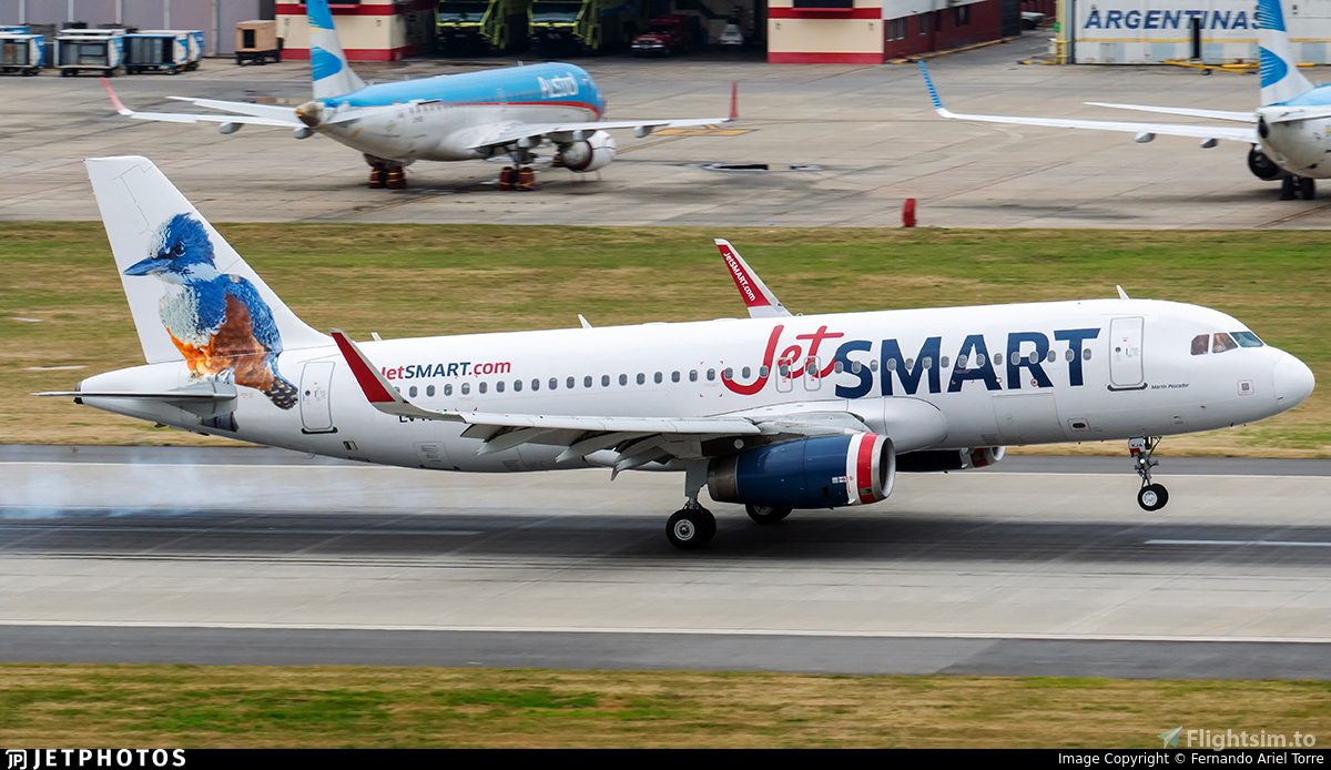 Fenix Airbus A320 - JetSMART Argentina LV-KJA (Martin Pescador) for ...