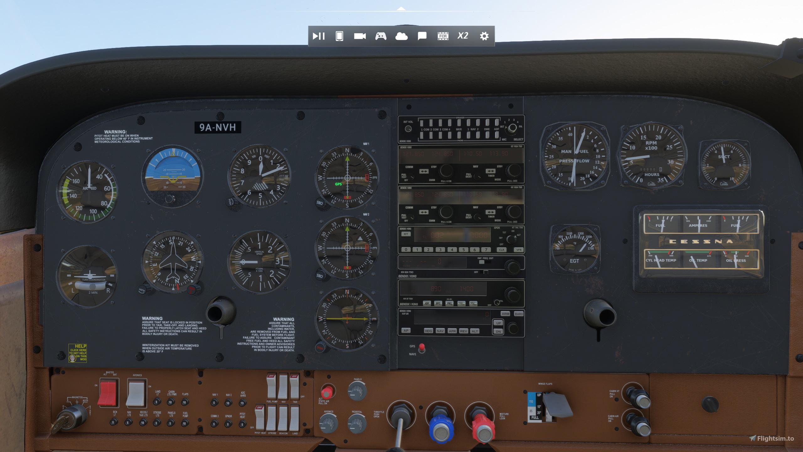 FR172 REIMS ROCKET / CESSNA R172 HAWK XP II for Microsoft Flight ...