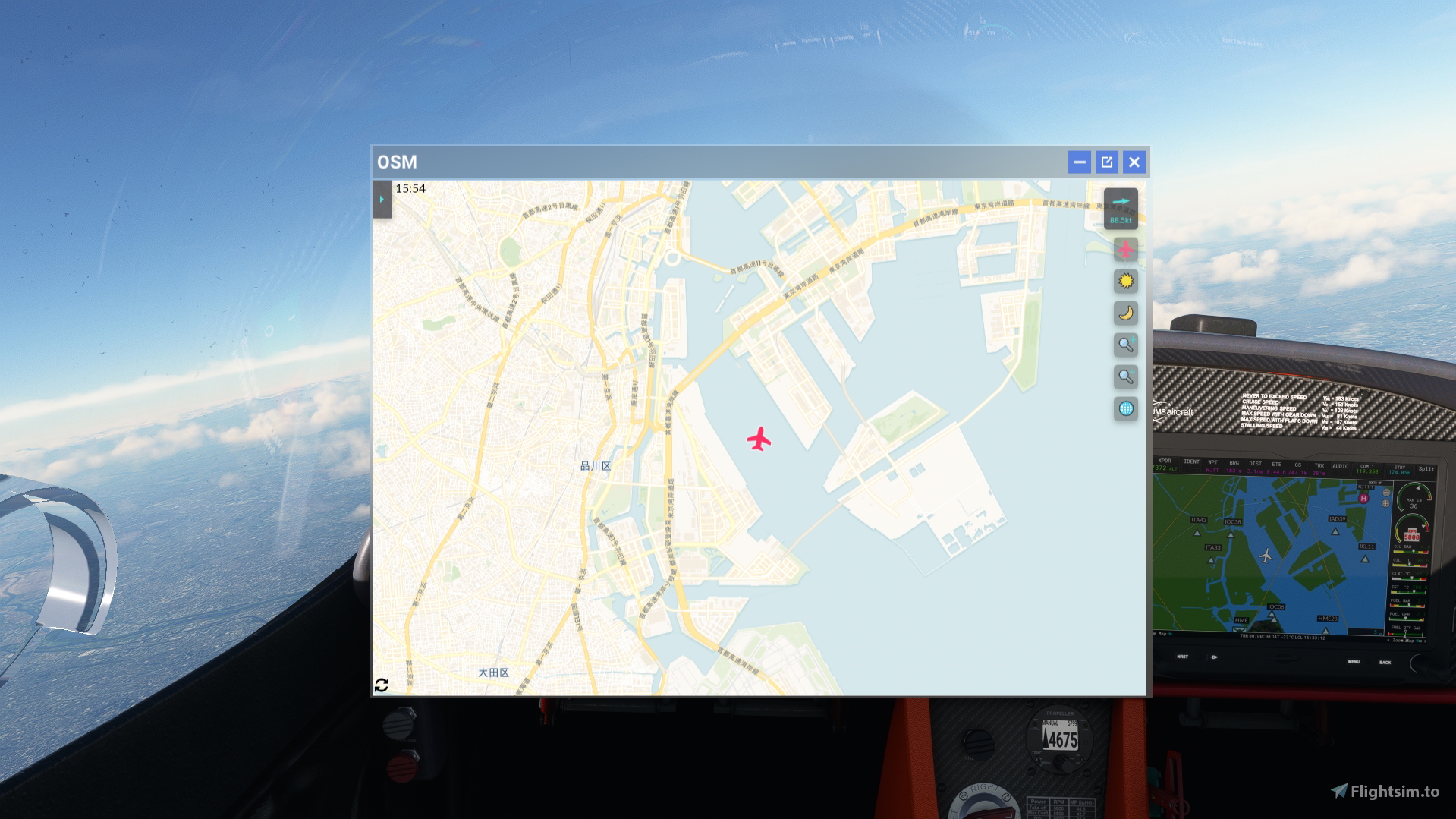 FSPM VFR Map pour Microsoft Flight Simulator | MSFS