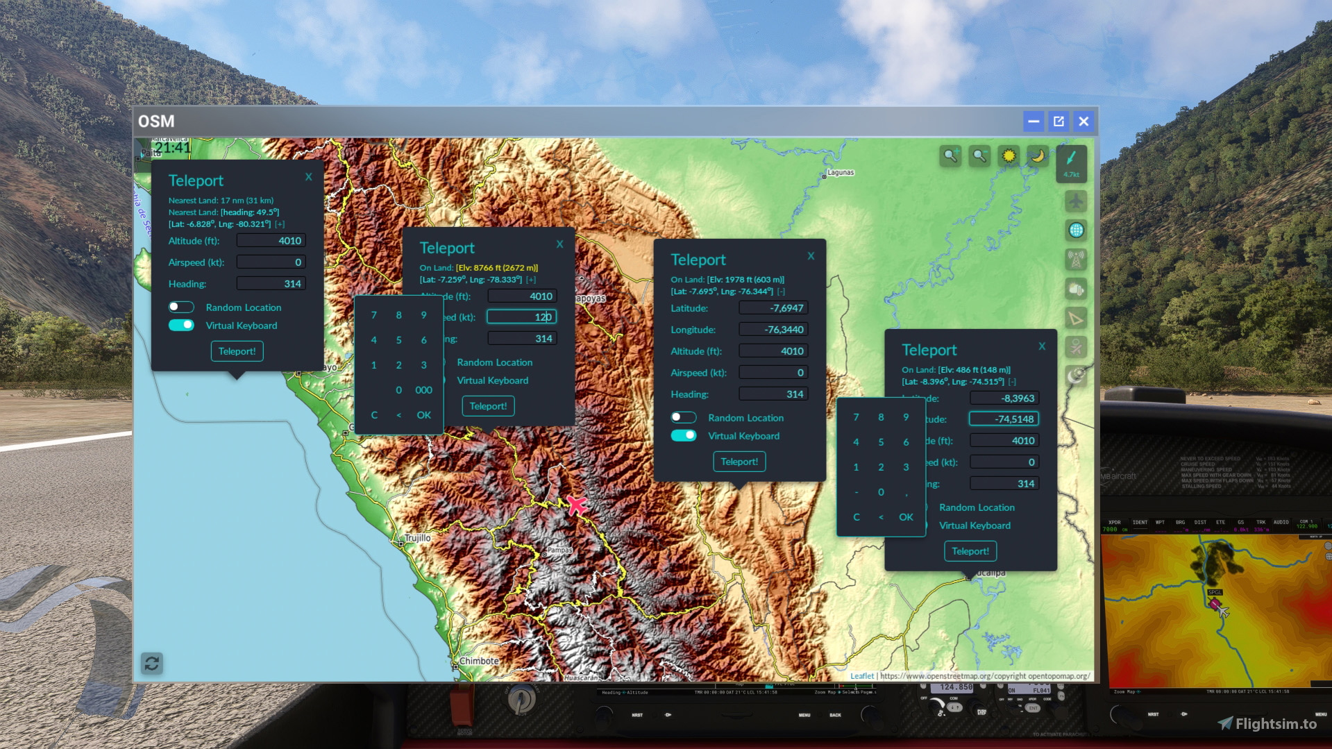 FSPM VFR Map for Microsoft Flight Simulator | MSFS