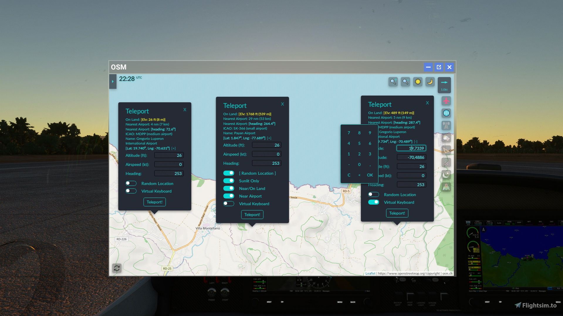 FSPM/OSM VFR Map for Microsoft Flight Simulator | MSFS