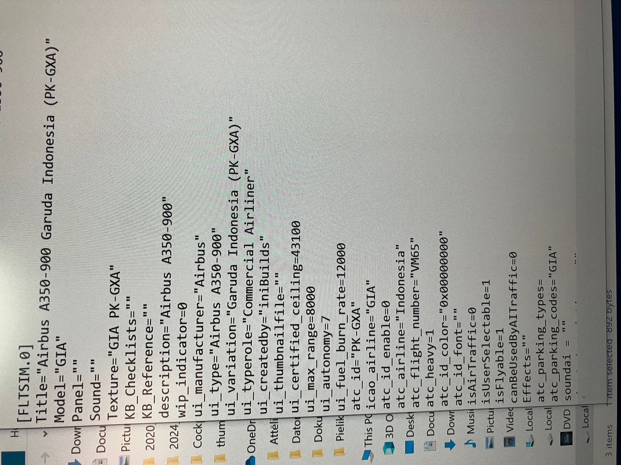 iniBuilds A350-900 Garuda Indonesia PK-GXA (Fictional) para Microsoft Flight Simulator | MSFS