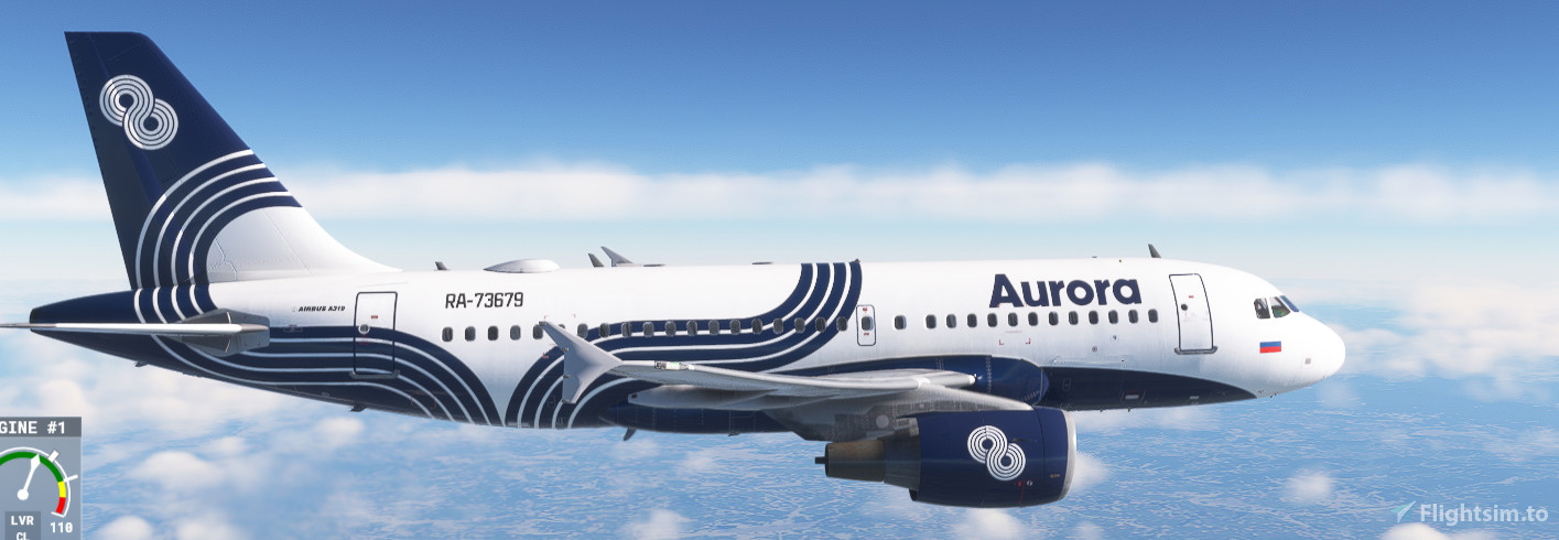LatinVFR a319neo | Aurora Airlines | RA-73679 for Microsoft Flight Simulator | MSFS