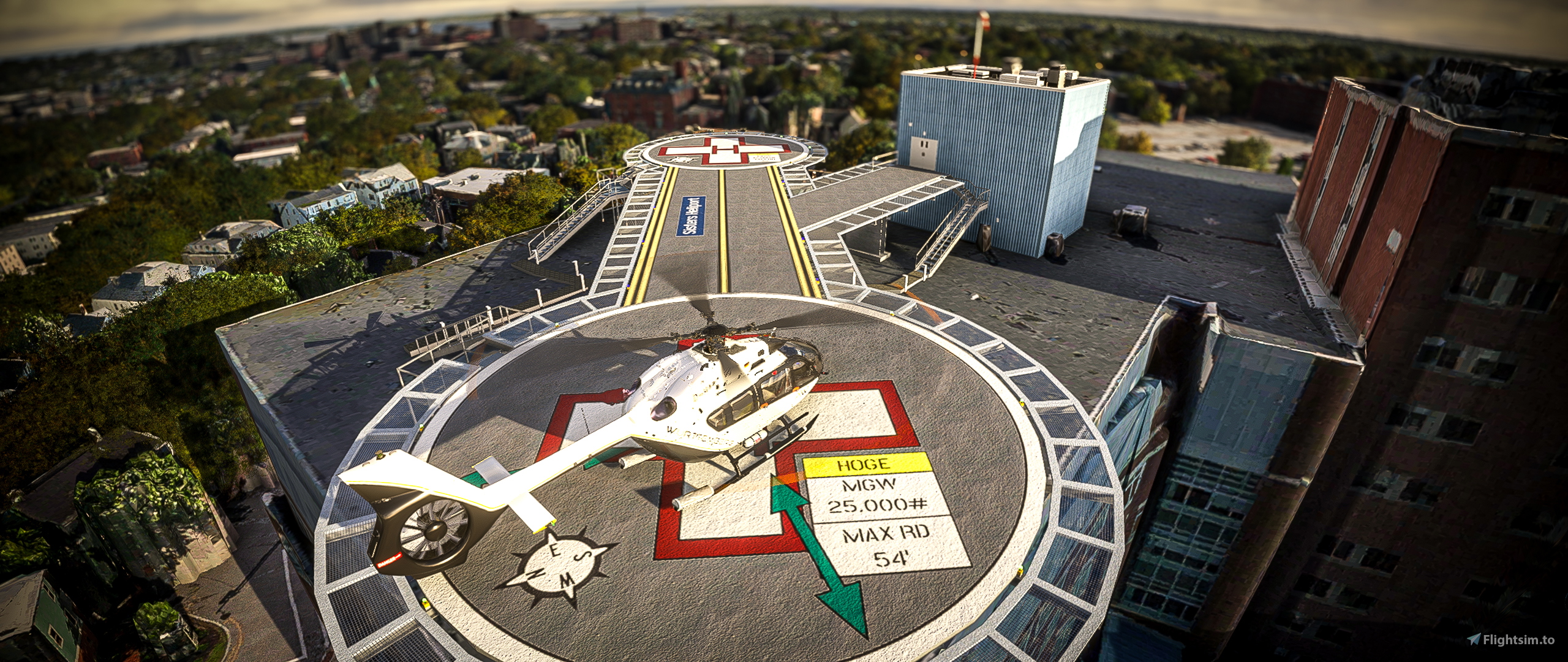 Maine Medical Center Heliport (Sisters Heliport) for Microsoft Flight ...