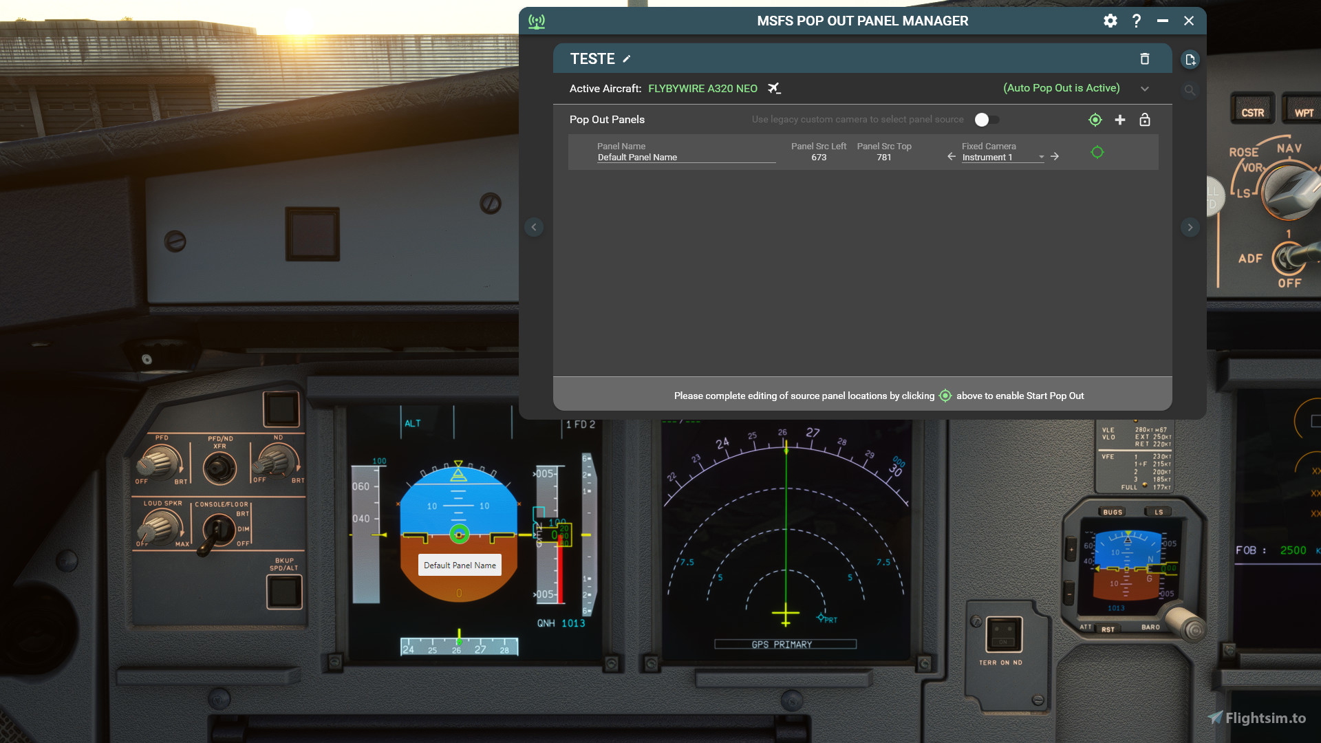MSFS Pop Out Panel Manager for Microsoft Flight Simulator | MSFS