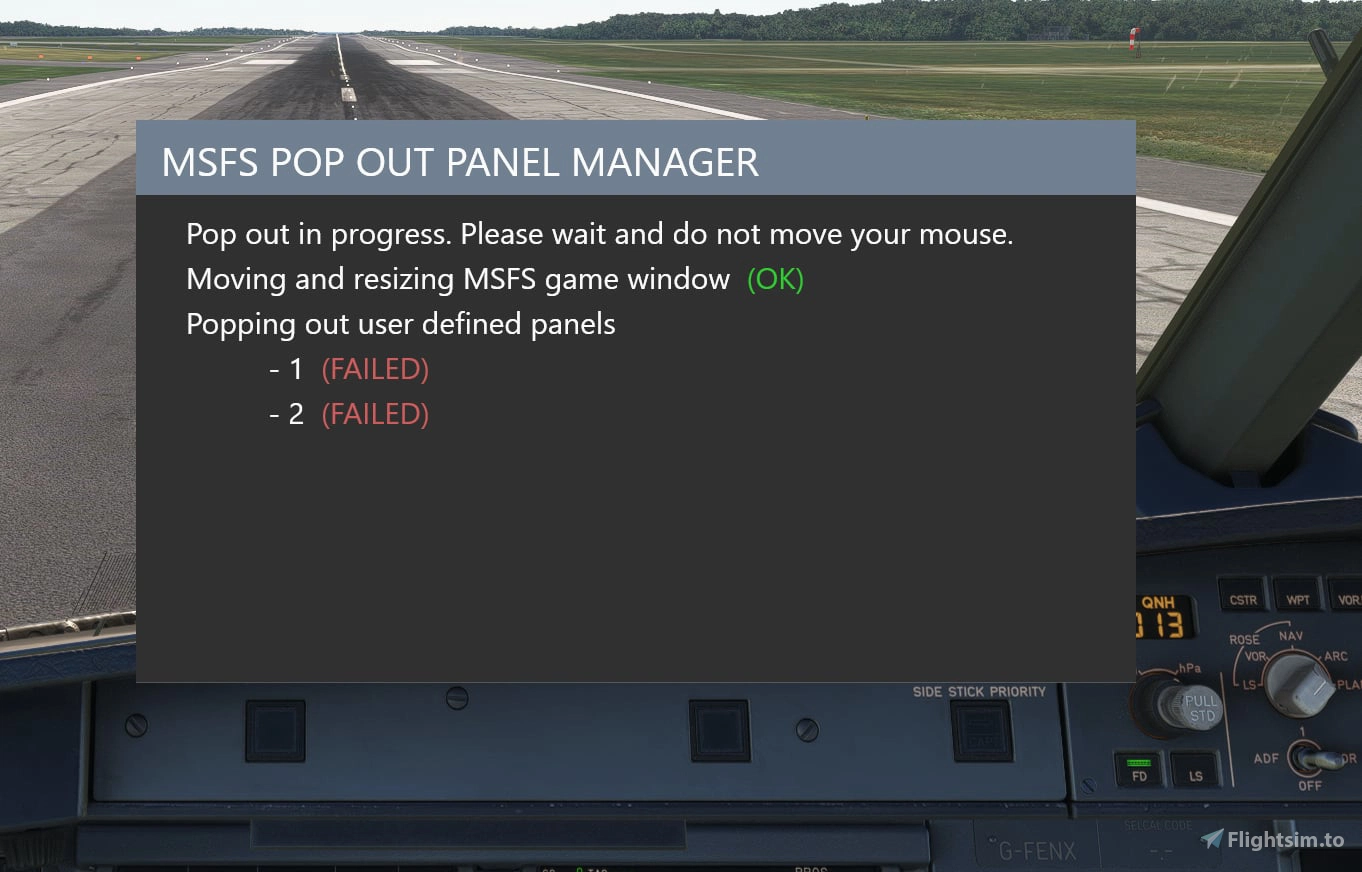 MSFS Pop Out Panel Manager for Microsoft Flight Simulator | MSFS