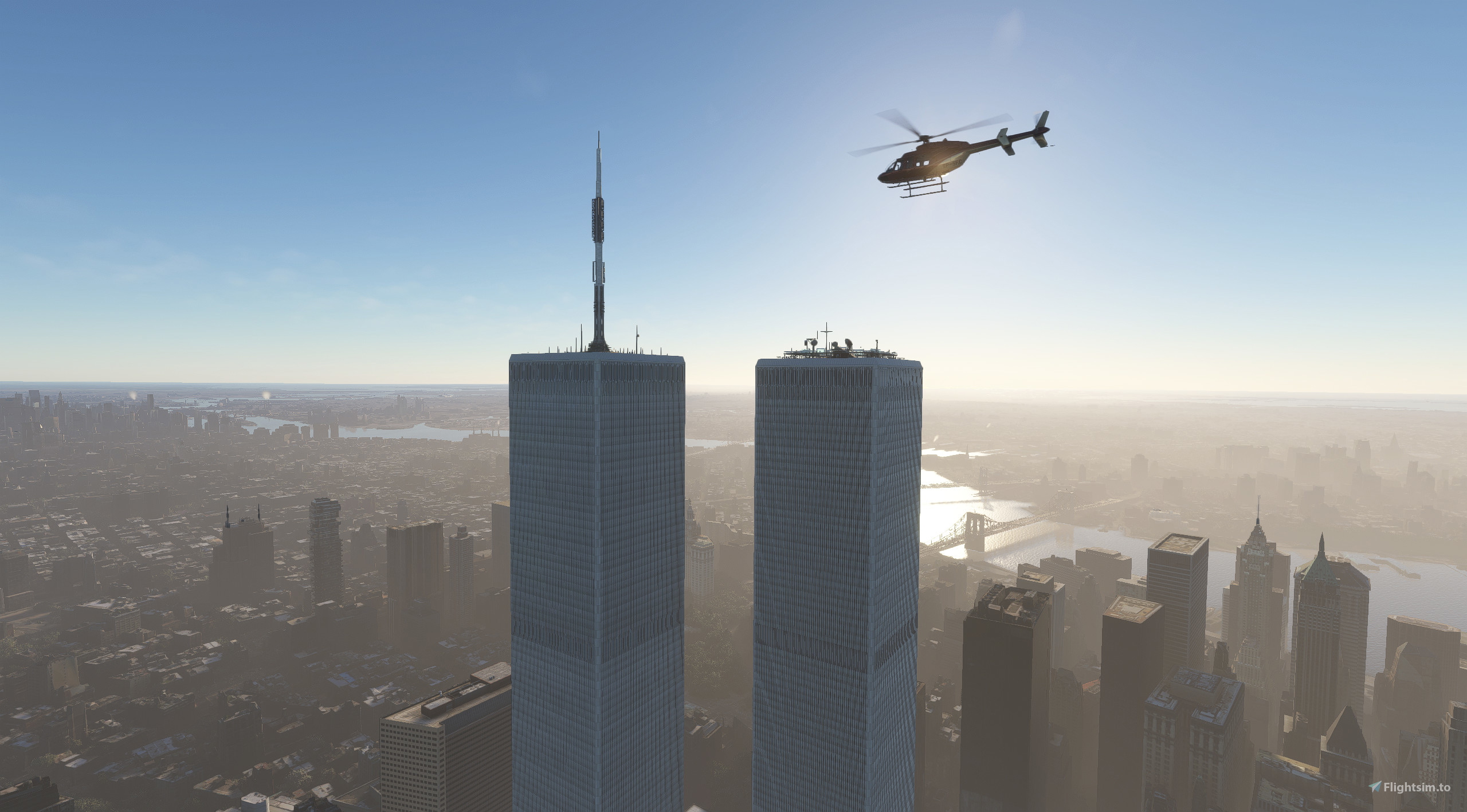 SamScene NYC Freedom Tower Removal for Arkid77's Twin Towers for Microsoft Flight Simulator | MSFS