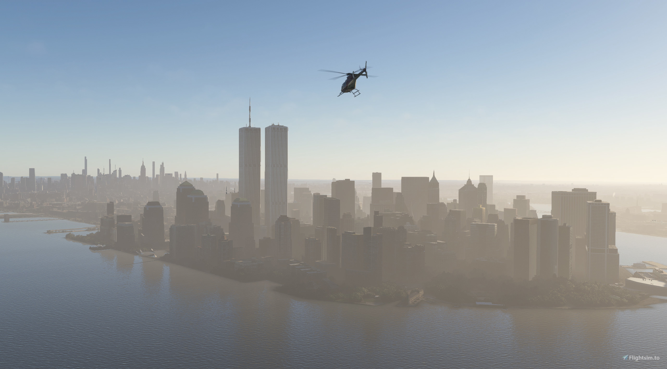 SamScene NYC Freedom Tower Removal for Arkid77's Twin Towers for Microsoft Flight Simulator | MSFS