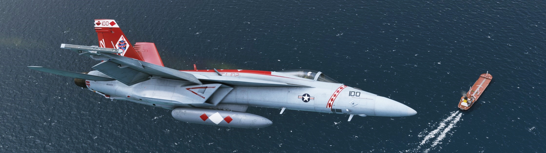 VFA-102 Diamondbacks NF100 - F/A-18E Super Hornet for Microsoft Flight ...
