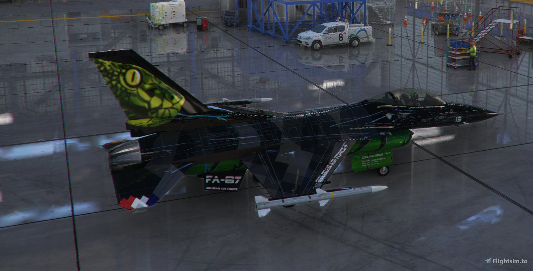 BAF F-16AM Dream Viper for Microsoft Flight Simulator | MSFS