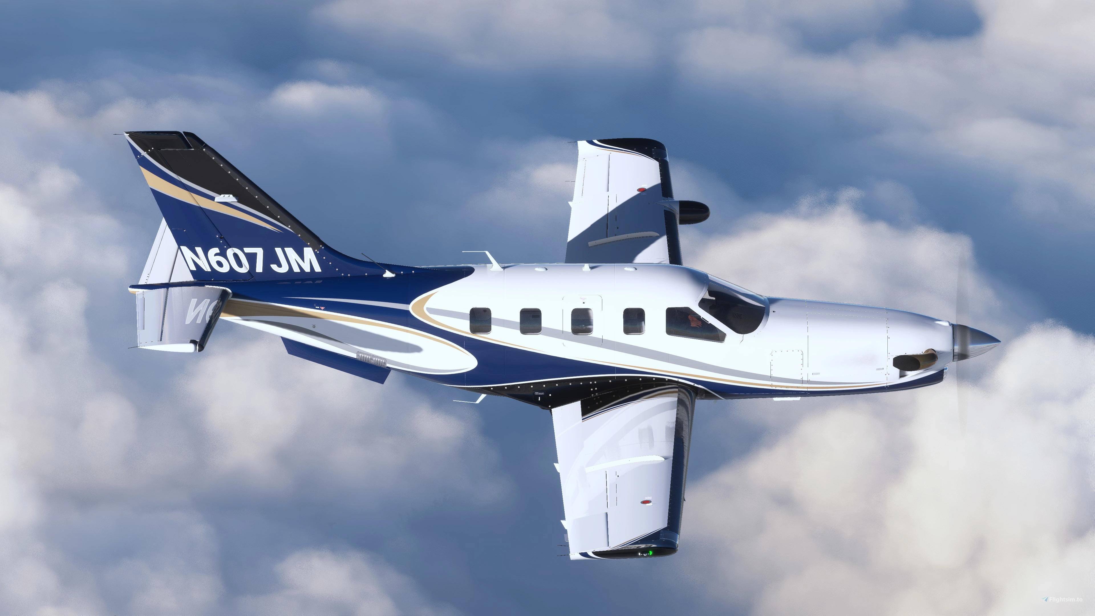 Black Square TBM 850 N607JM for Microsoft Flight Simulator | MSFS