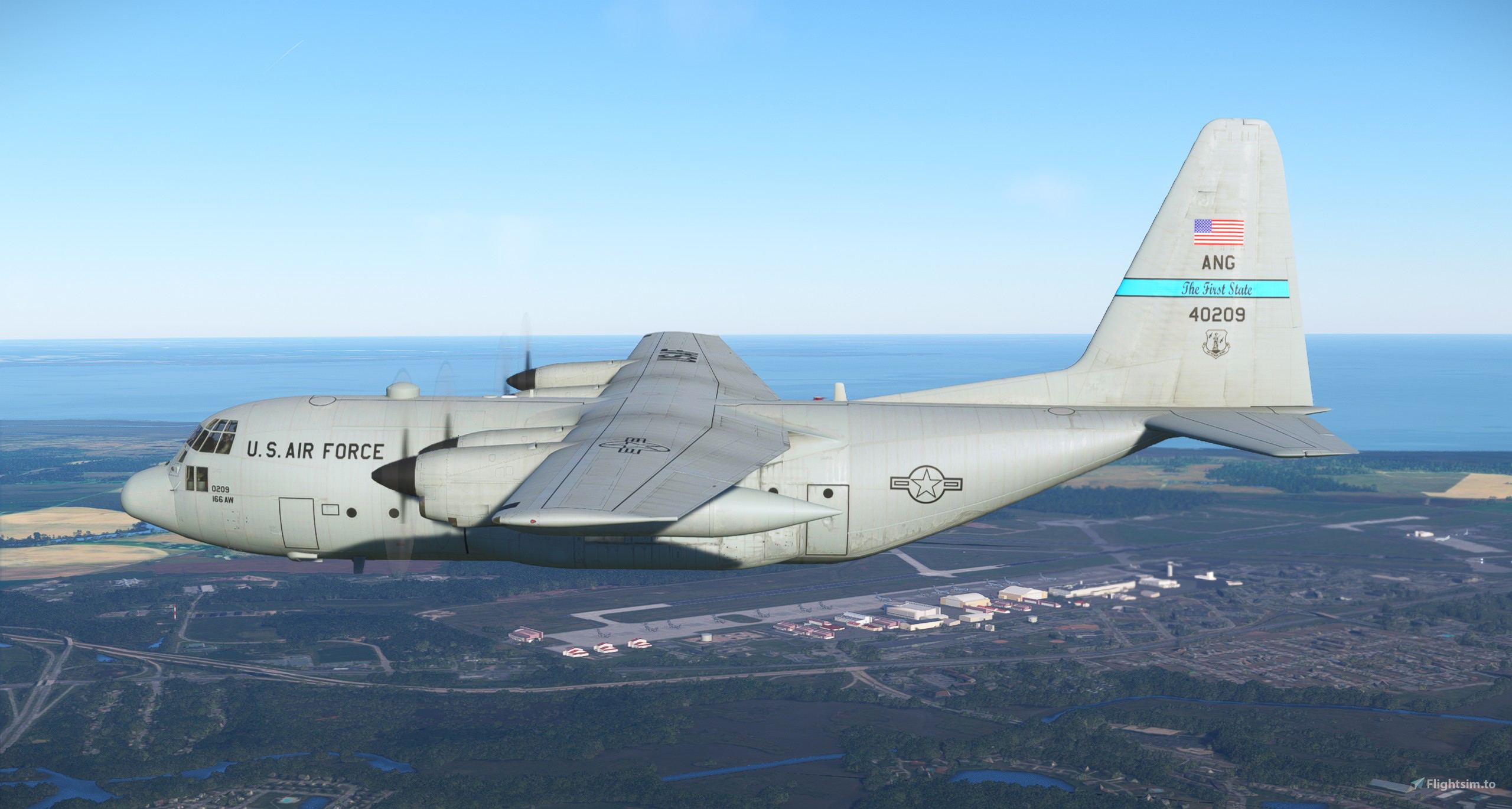 C-130H [Captain Sims] Delaware Air National Guard DEANG 166th Airlift ...