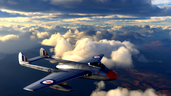 de Havilland DH-100 Vampire RAAF A79-321 for Microsoft Flight Simulator ...