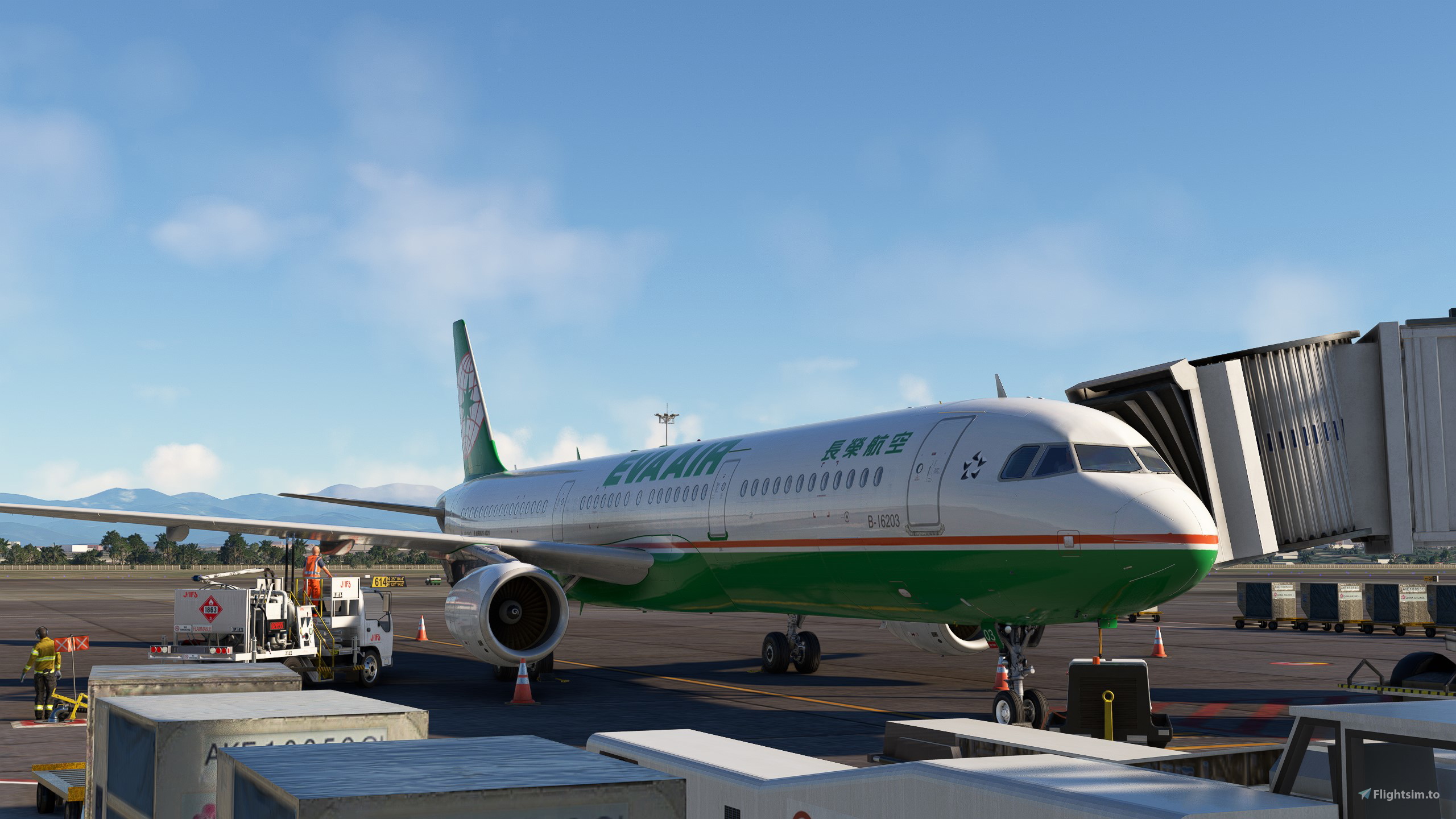 Fenix A321 Eva Air B-16203 for Microsoft Flight Simulator | MSFS