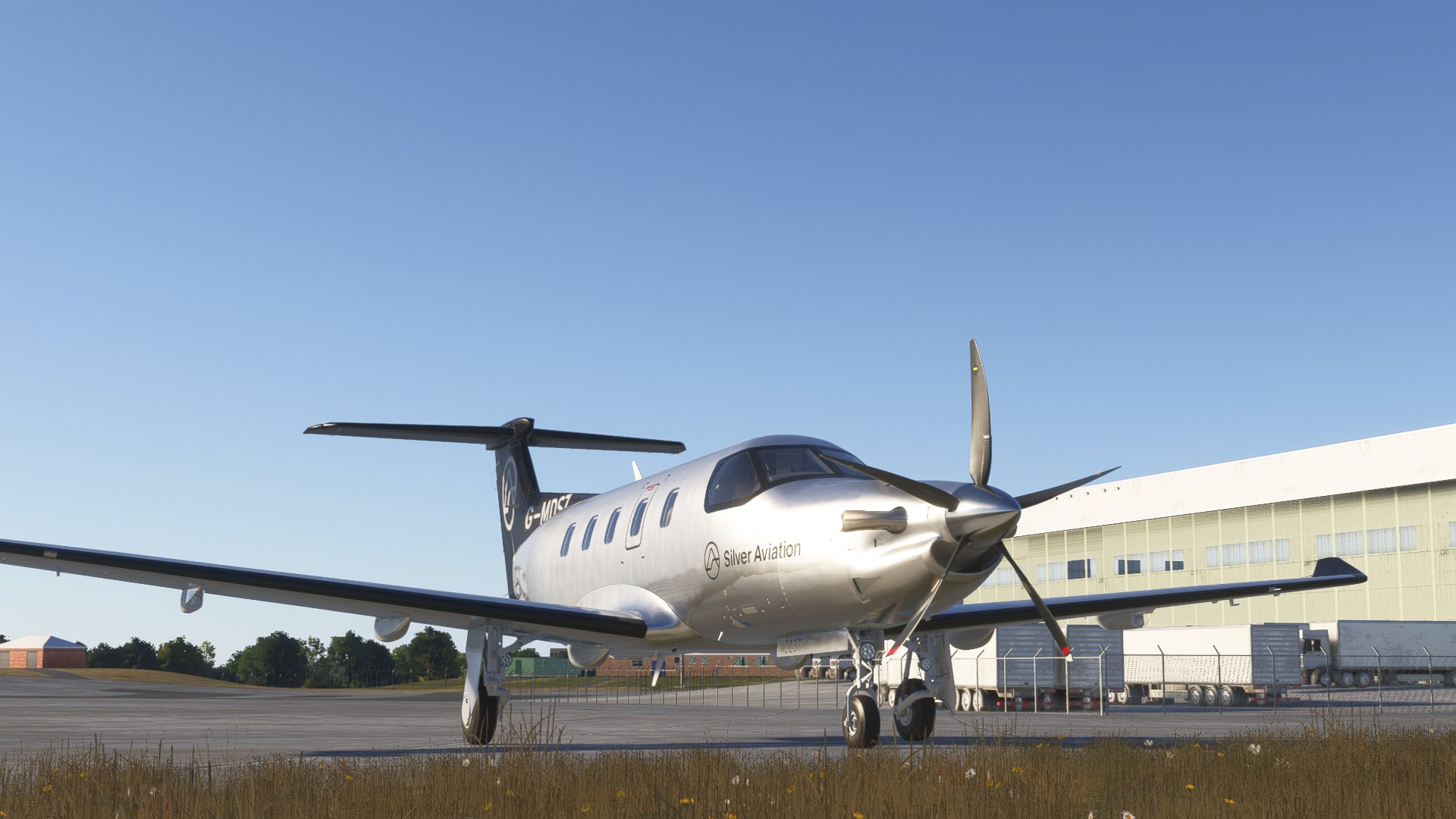 Silver aviation G-MDSZ PC-12 NGX 对于 Microsoft Flight Simulator | MSFS