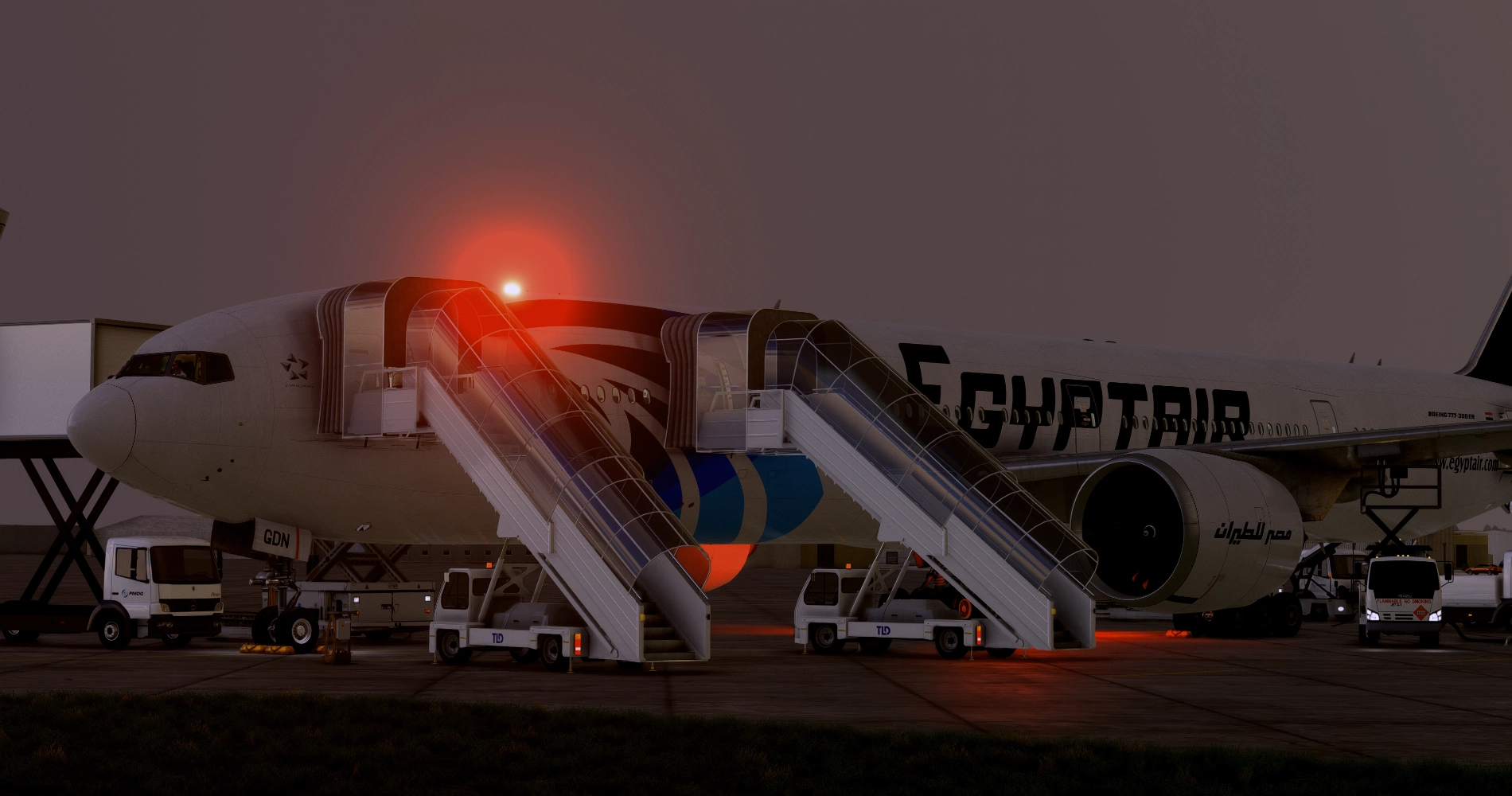 [MRSAT] PMDG 777-300ER Lights Mod for Microsoft Flight Simulator | MSFS