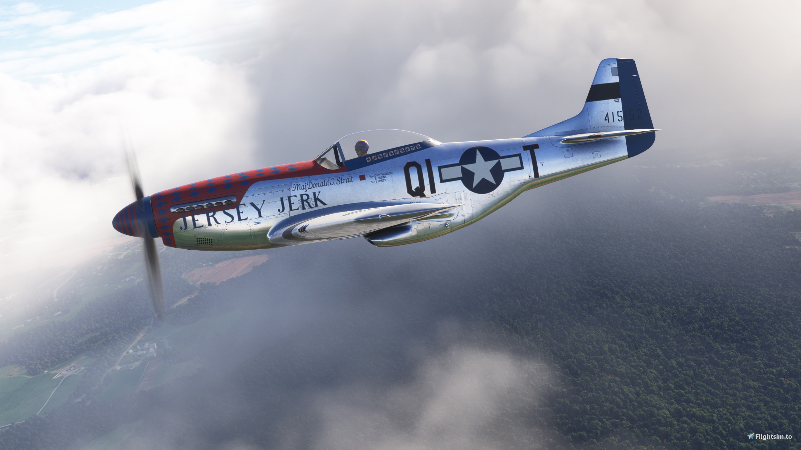 P-51D Mustang Jersey Jerk (G-JERK) for Microsoft Flight Simulator | MSFS