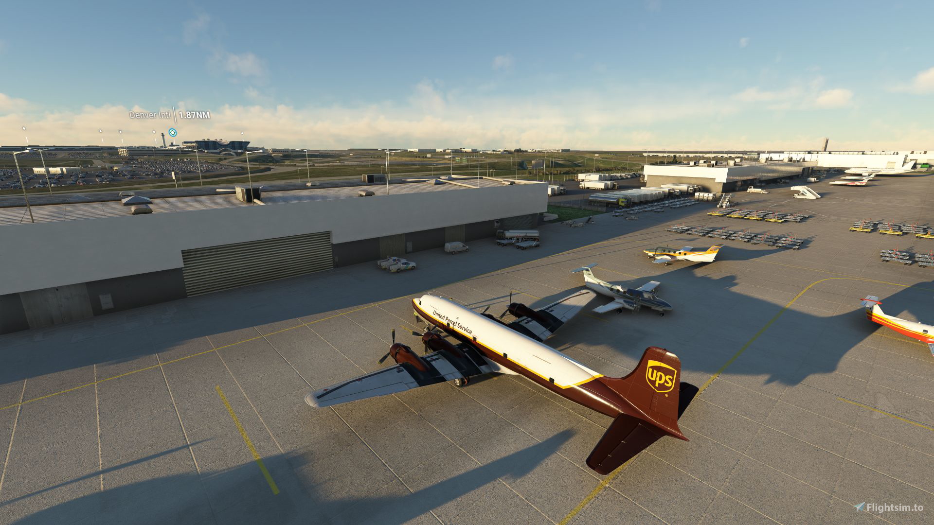 Ups Livery for Douglas DC-6A for Microsoft Flight Simulator | MSFS