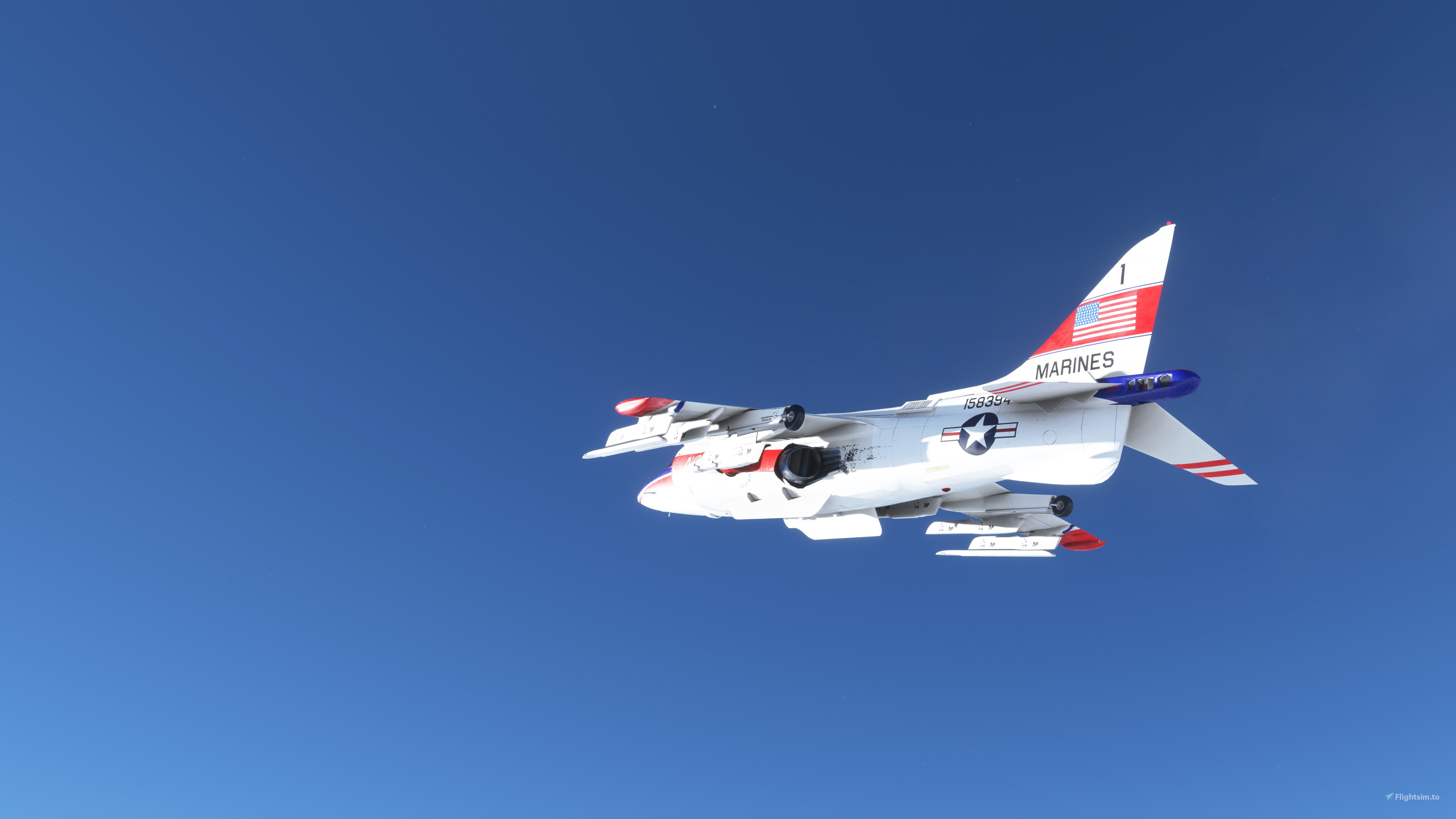 YAV-8B Harrier II prototype repaint for Microsoft Flight Simulator | MSFS