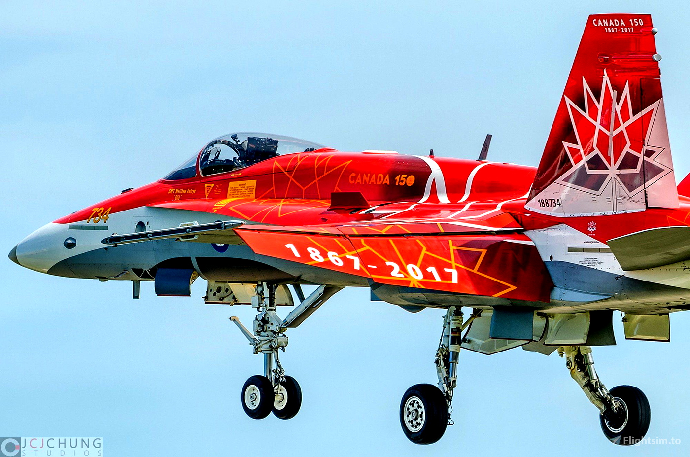 Liveries Demandes - F18 painted in Canada 150 anniversary livery ...