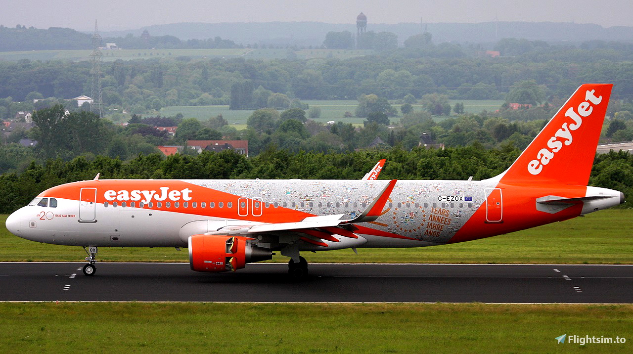 Liveries Solicita - Easyjet Airlines (20th Anniversary Livery) A320 (G ...