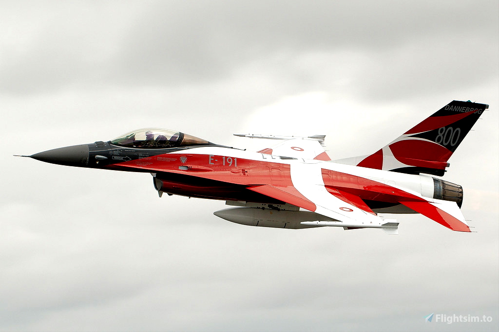 Liveries Solicita - RDAF F-16 Dannebrog display livery. - Flightsim.to